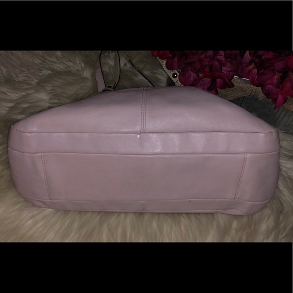 Coach | Bags | Coach Lilac Leather Shoulder Bag | Poshmark